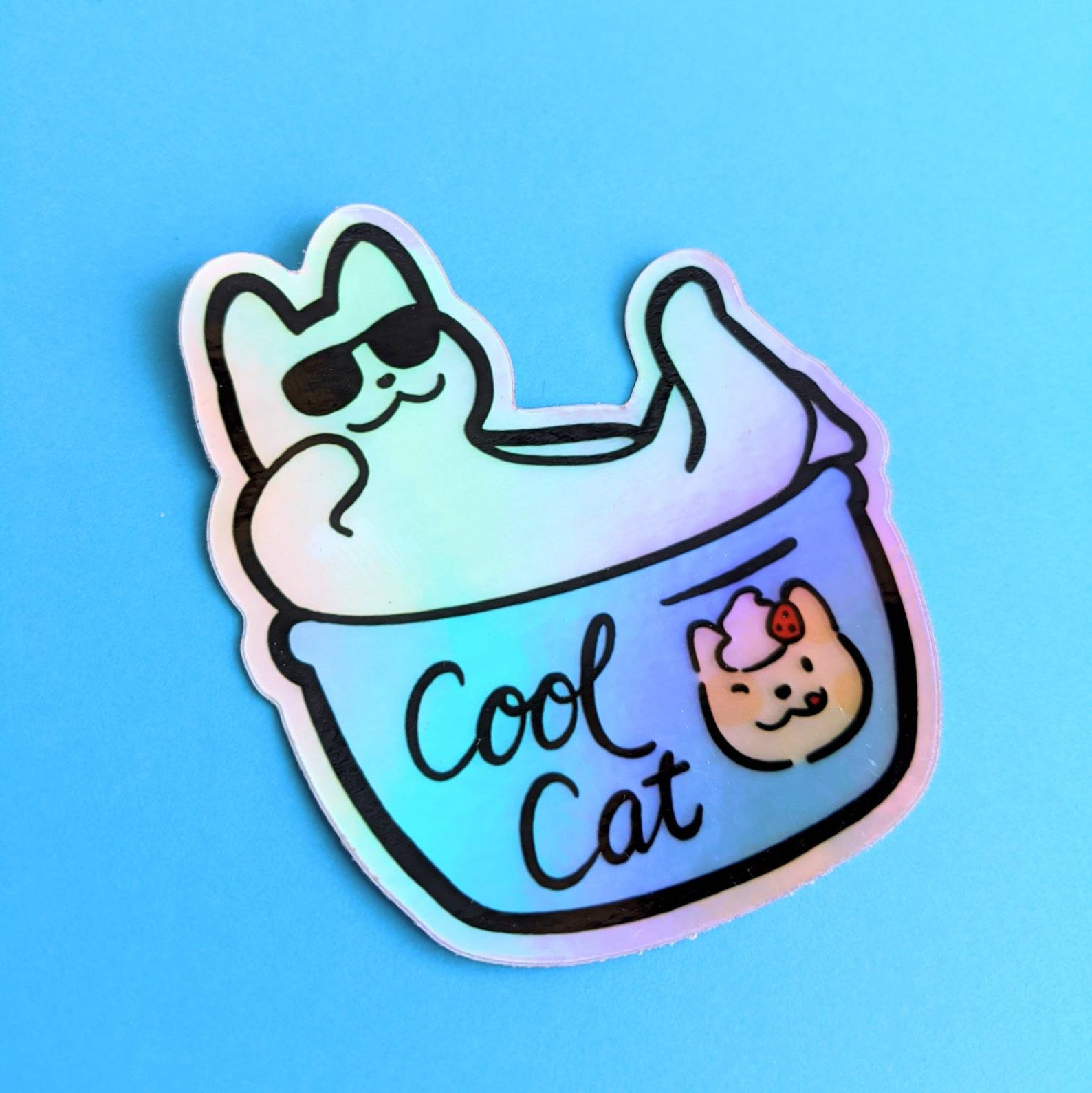 3 Inch Vinyl Cat Sticker | Etsy