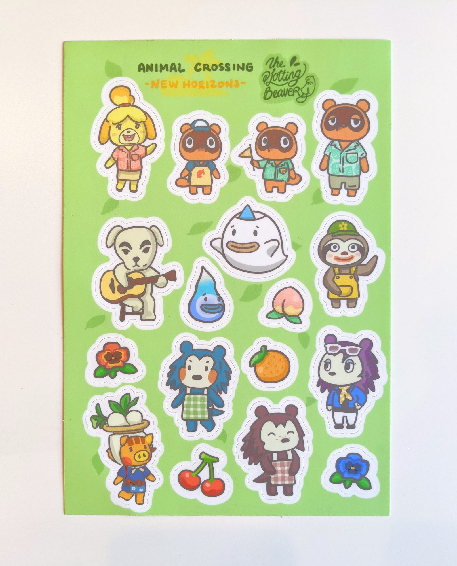 Animal Crossing New Horizons Sticker Sheet - Etsy