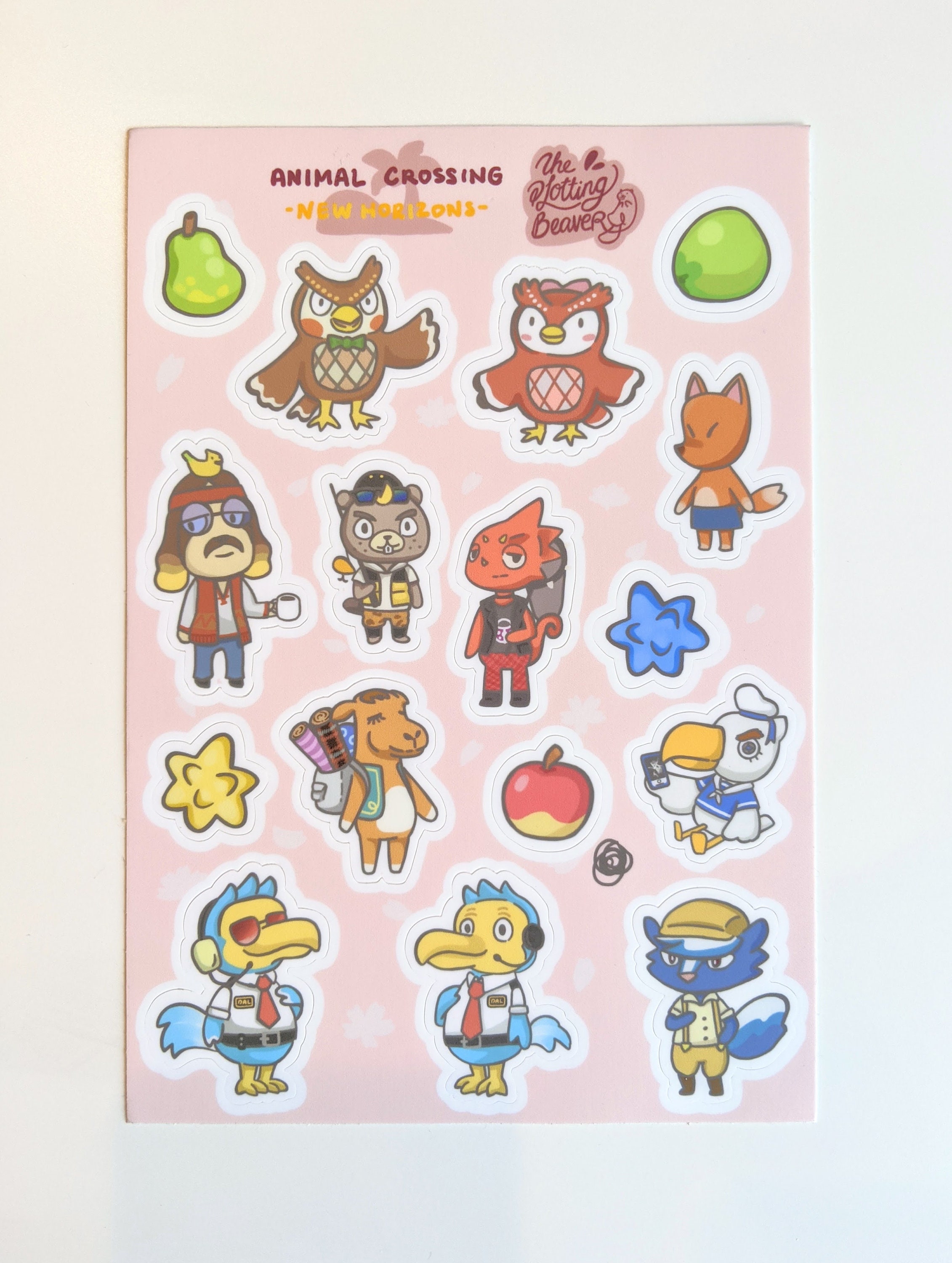 Animal Crossing New Horizons Sticker Sheet - Etsy
