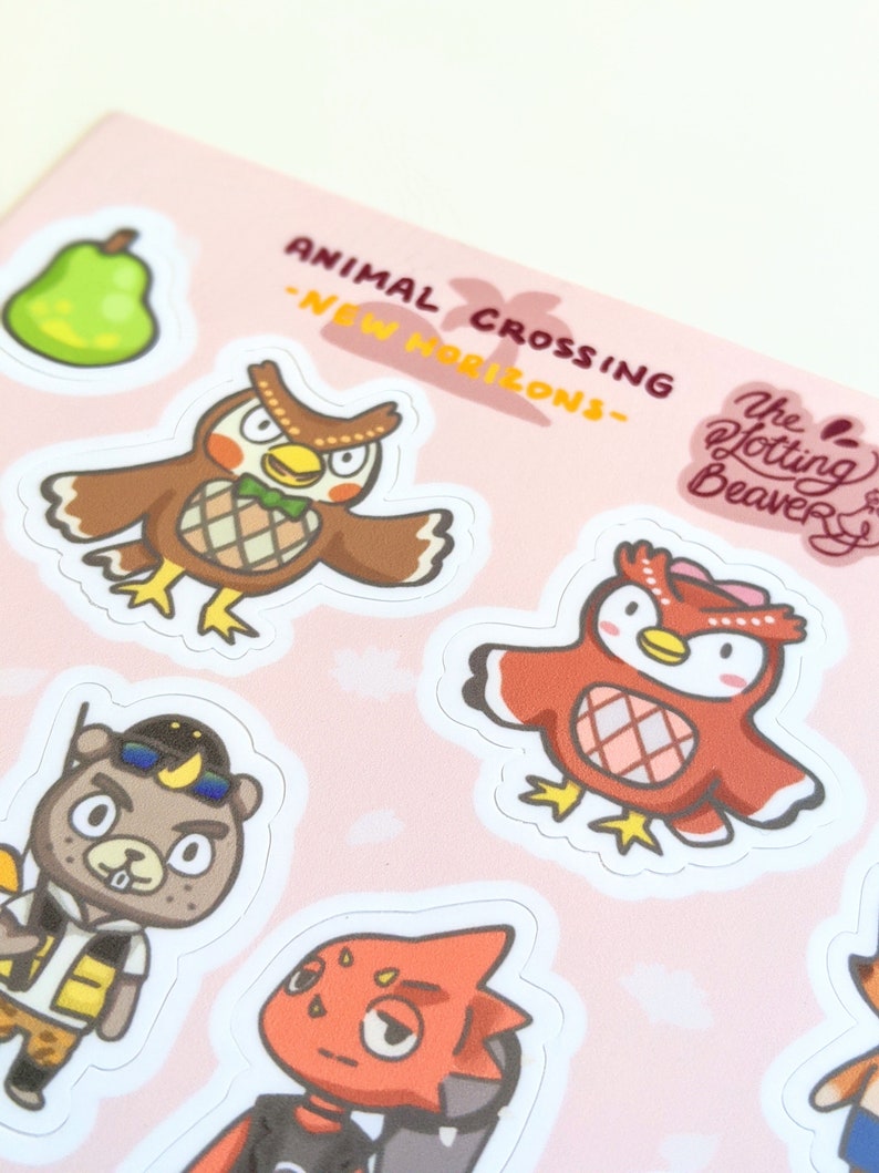 Animal Crossing New Horizons Sticker Sheet - Etsy