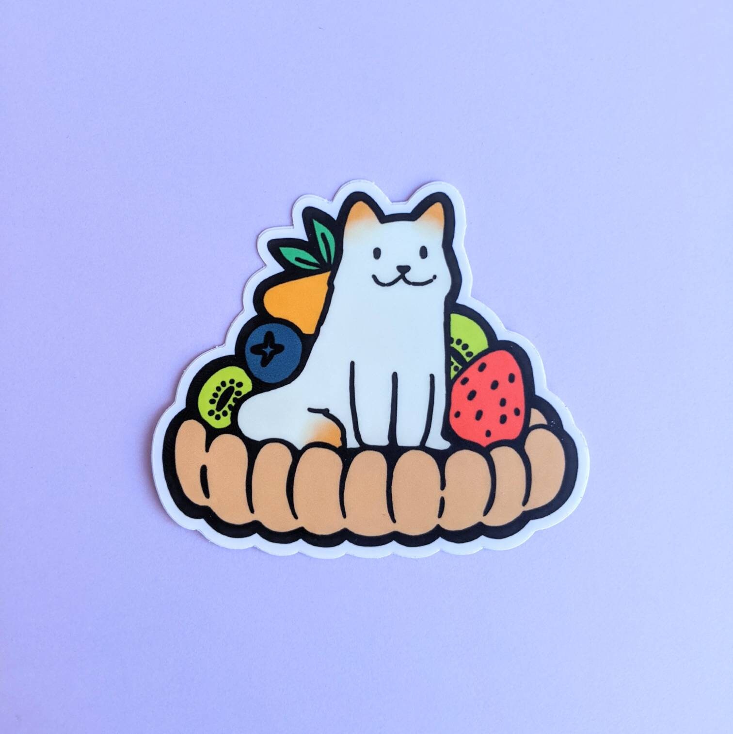 3 inch vinyl cat sticker | Etsy