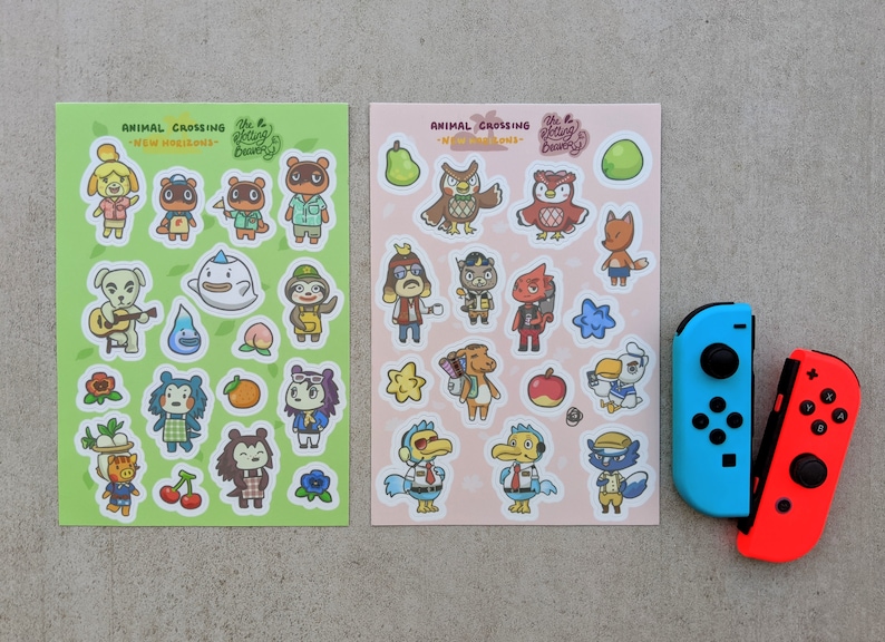 Animal Crossing New Horizons Sticker Sheet - Etsy