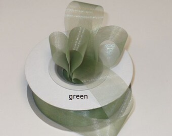 Sheer Green Ribbon | Etsy