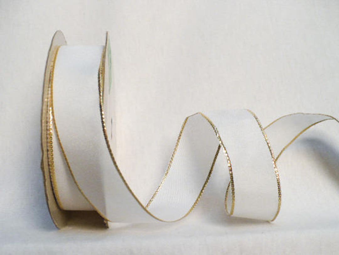 Solid White Gold Metallic Wired White Metallic Gold Wired - Etsy