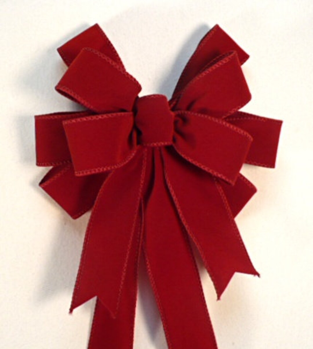 Cranberry Velvet Christmas Wreath Bow, Cranberry Tone Velvet Wreath ...