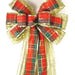 8 Metallic Gold Cream Decorate Tree Bow, Christmas Tree Metallic Gold ...