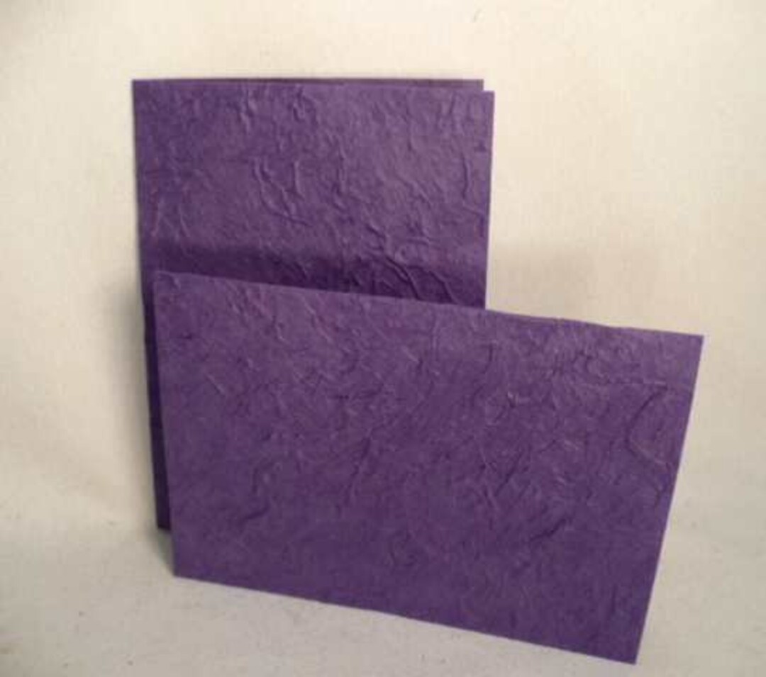 Handmade Mulberry Purple Tone Card Papers, Card Making Papers, Handmade ...