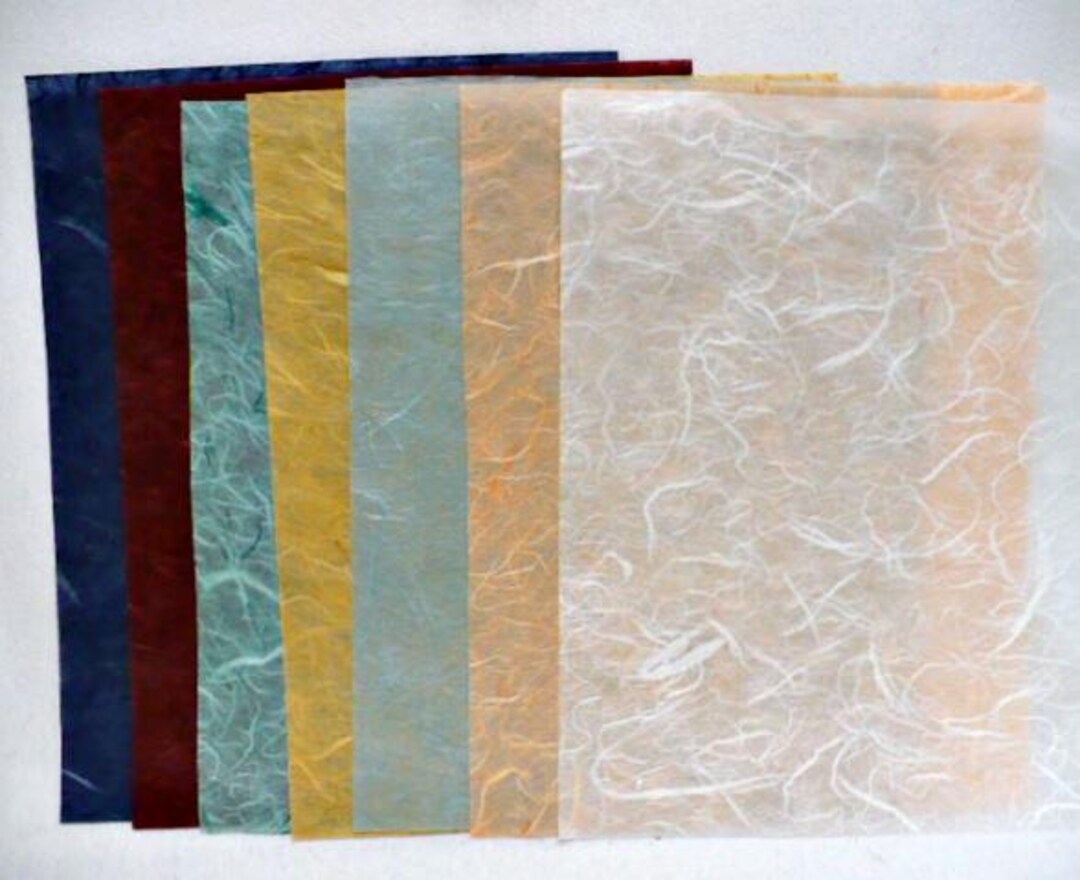 Lightweight Mulberry Paper, Assorted Colors, 8.5x11, 28 Sheets - Etsy