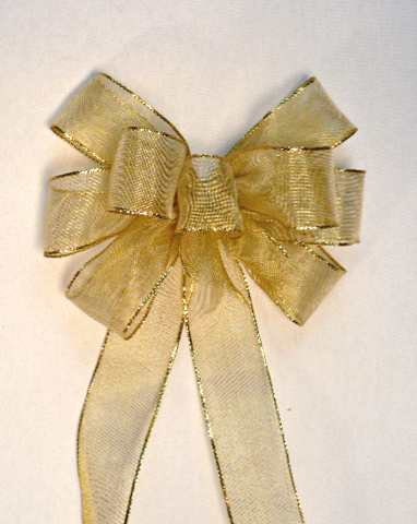 Pack of 4 Metallic Gold Bow Gold Metallic Bow Gift Basket | Etsy