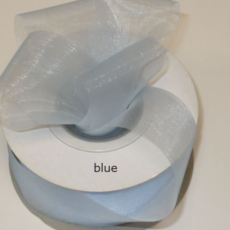 Dusty Blue Organza - Etsy
