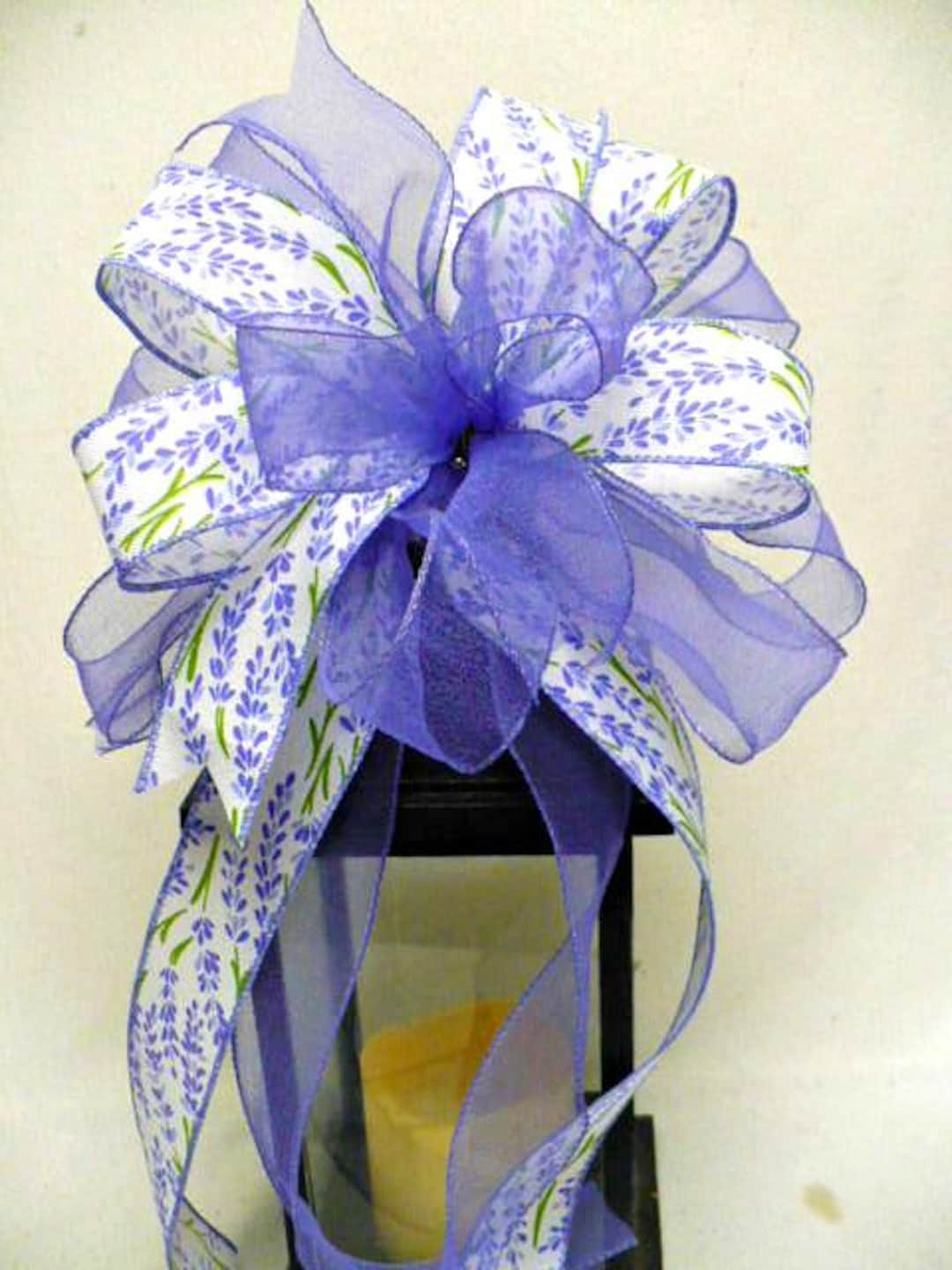 Periwinkle Hyacinth Wreath Bow, Spring Purple Hyacinth Wreath Lantern ...