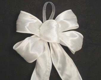 White Christmas Bow | Etsy