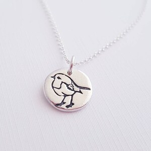 Robin Necklace Silver Robin Pendant Minimalist Jewellery - Etsy UK