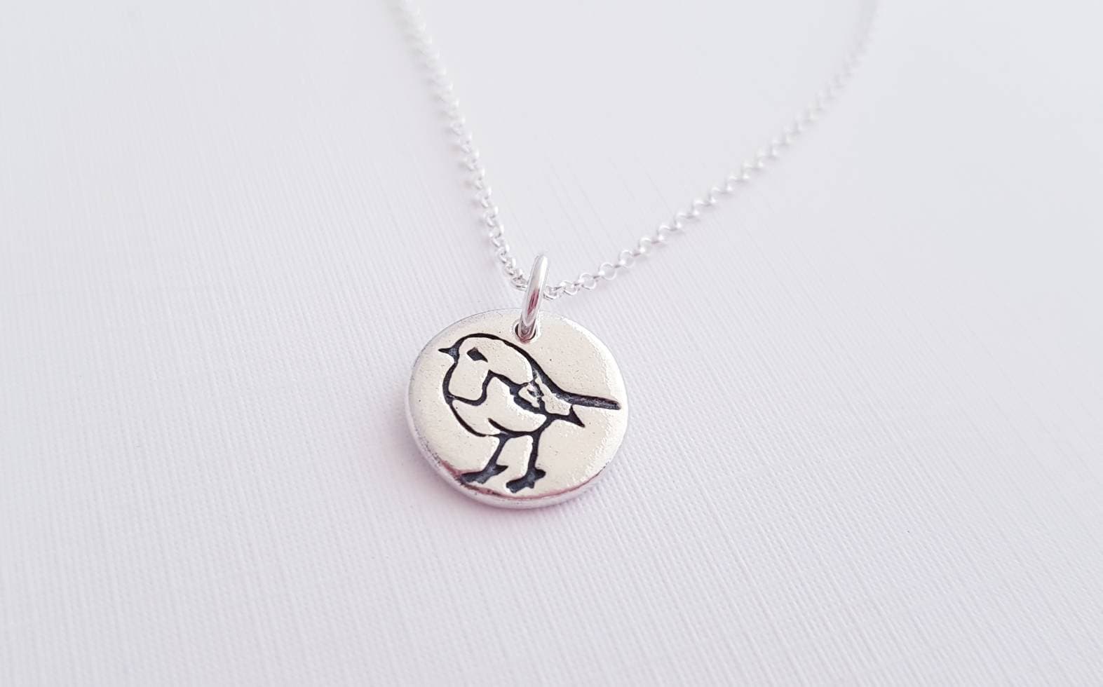 Robin Necklace Silver Robin Pendant Minimalist Jewellery - Etsy UK
