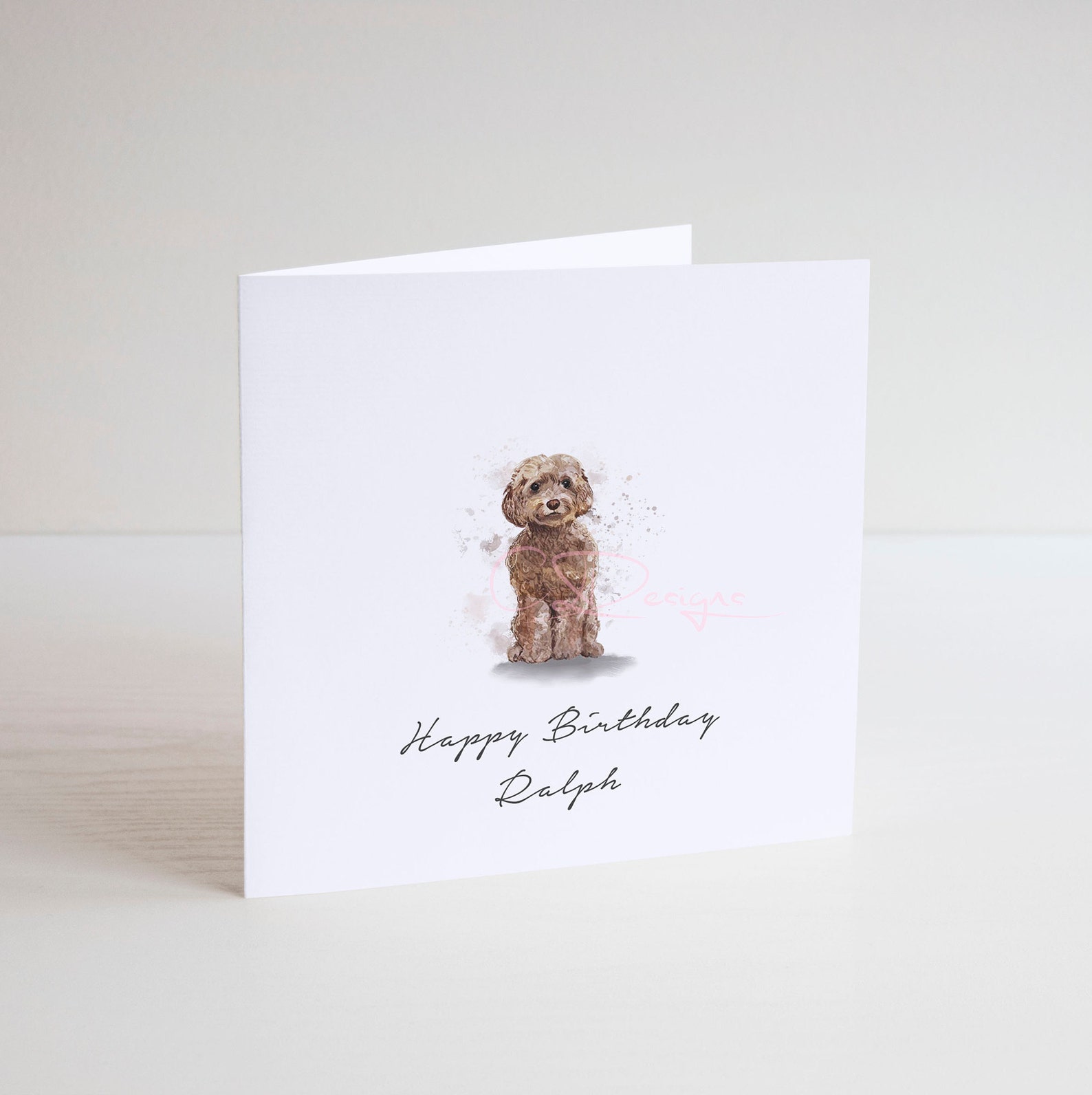 Personalised Cockapoo Birthday Card Personalised Cockapoo | Etsy UK