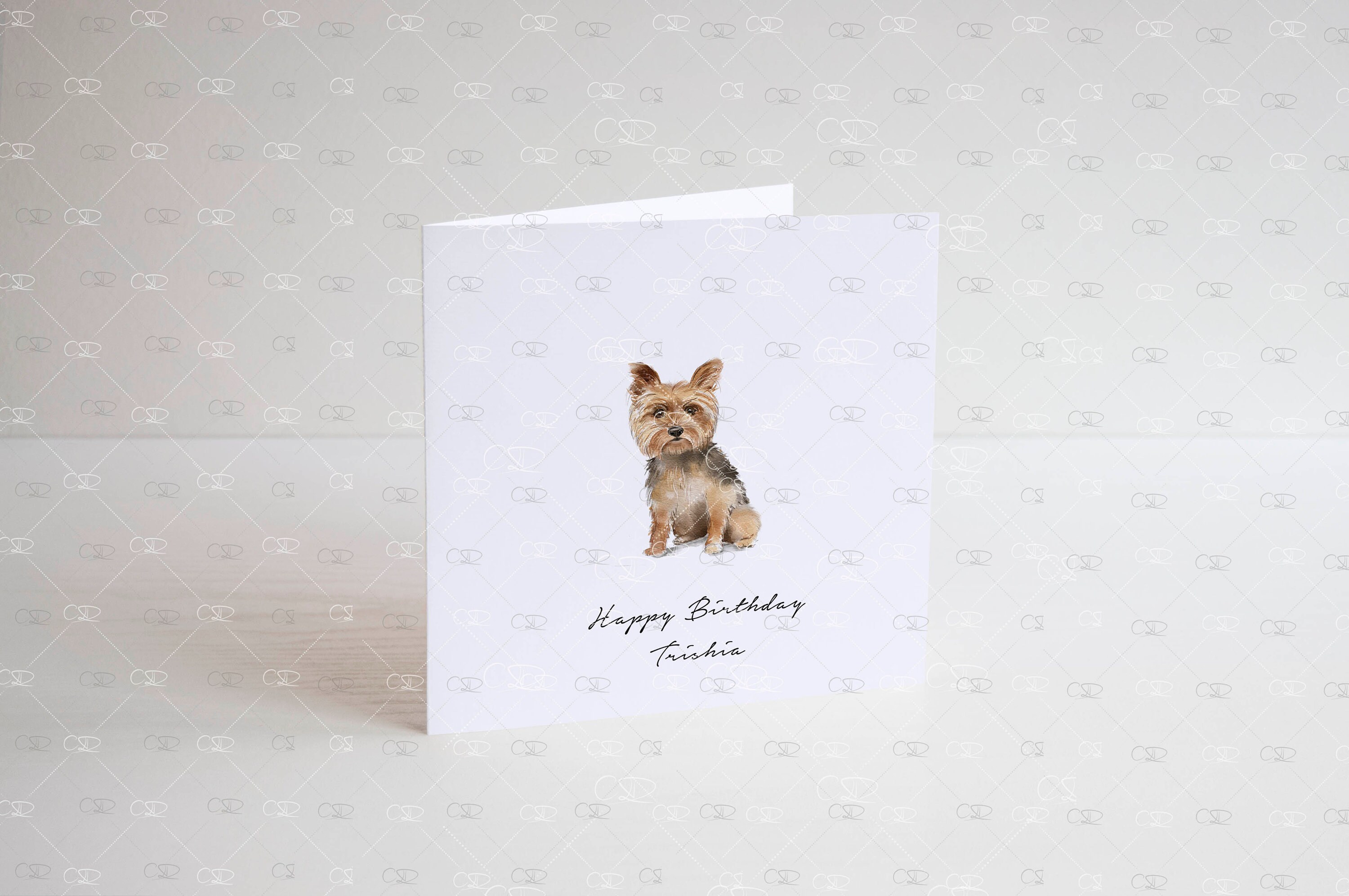 Personalised Yorkshire Terrier Birthday Card Yorkie Card - Etsy UK