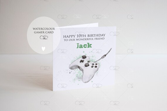 Personalised Gamer Birthday Card Xbox Birthday Card Son | Etsy UK