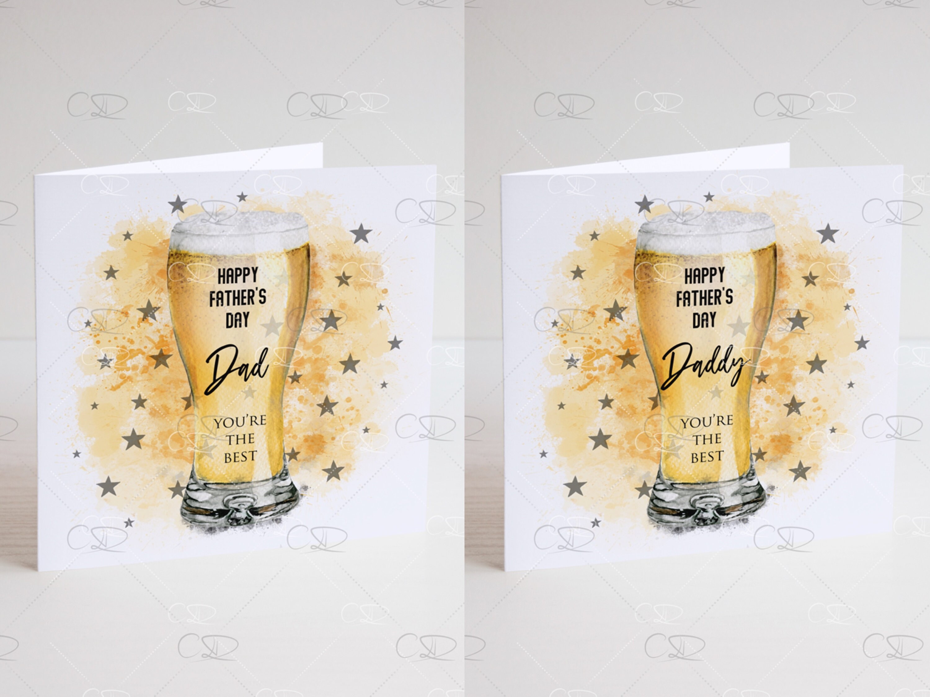 Personalised Father's Day card beer card dad 40th 50th | Etsy