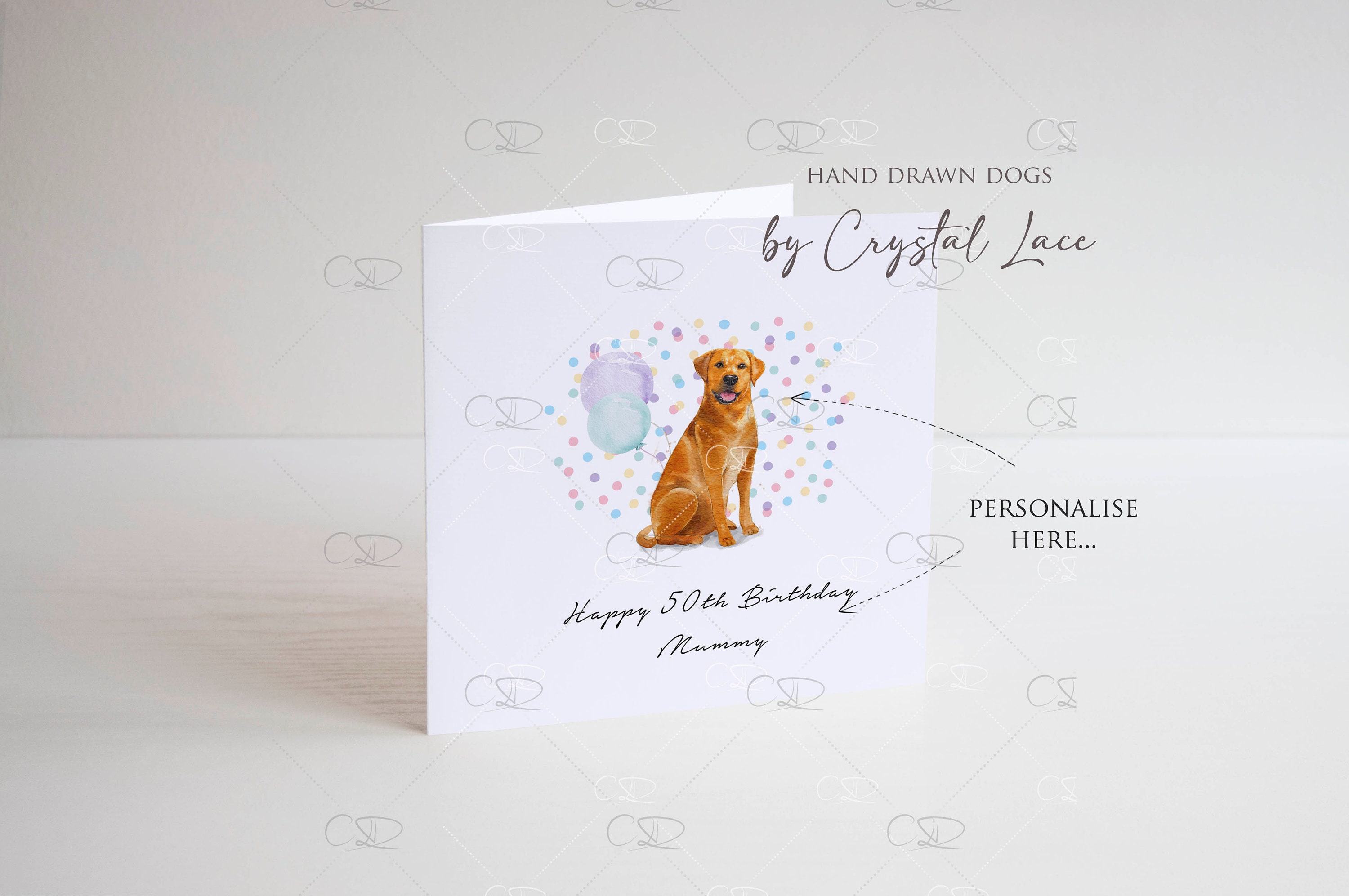 Personalised Labrador Birthday Card Black Labrador Card - Etsy
