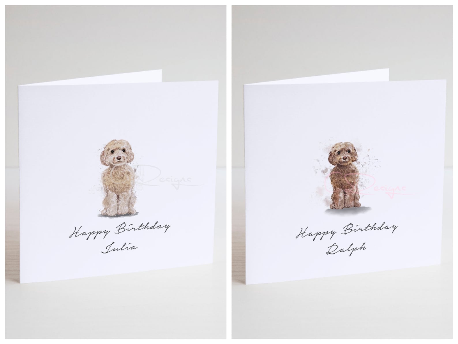 Personalised Cockapoo Birthday Card Personalised Cockapoo | Etsy UK
