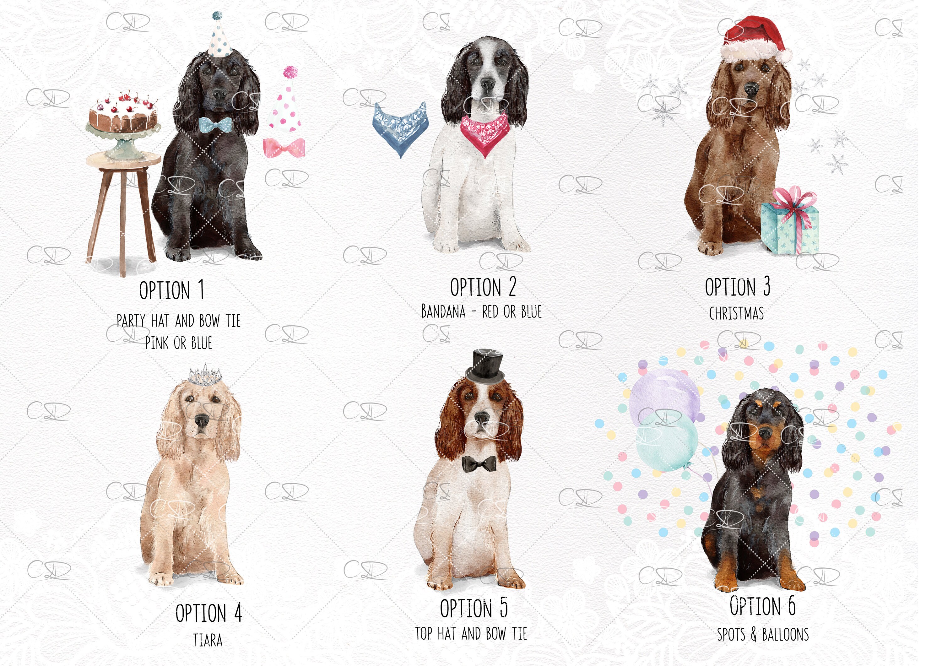 Personalised Cocker Spaniel Birthday Card Springer Spaniel - Etsy UK