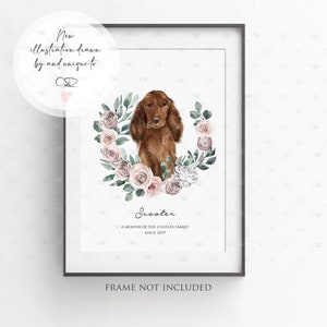 Personalised Cocker Spaniel Print, Springer Spaniel, Sprocker, Black ...