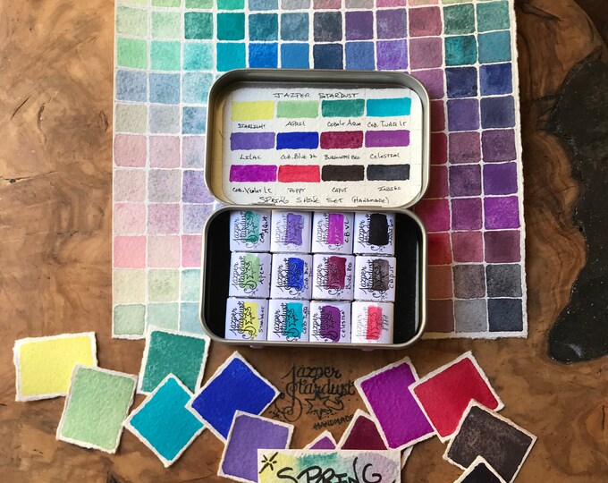 SPRINGSHINE Set of 12- Artisan Handmade Watercolor Paint Set - Etsy