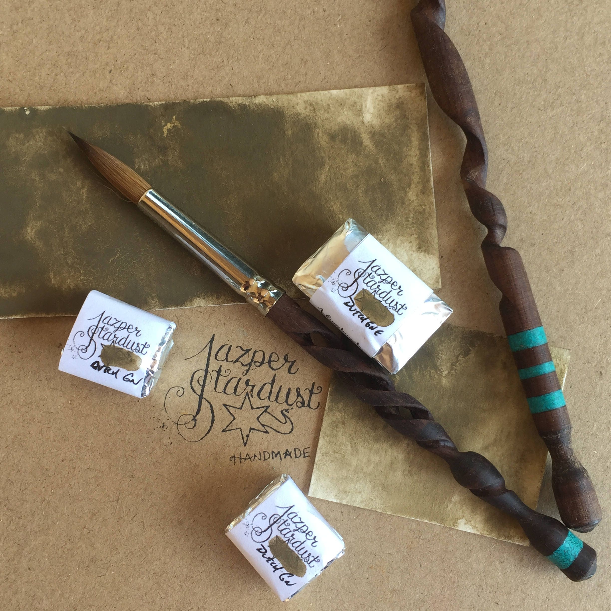 DUTCH GREEN EARTH Artisanal Handmade Watercolor Half or Full Pan - Etsy