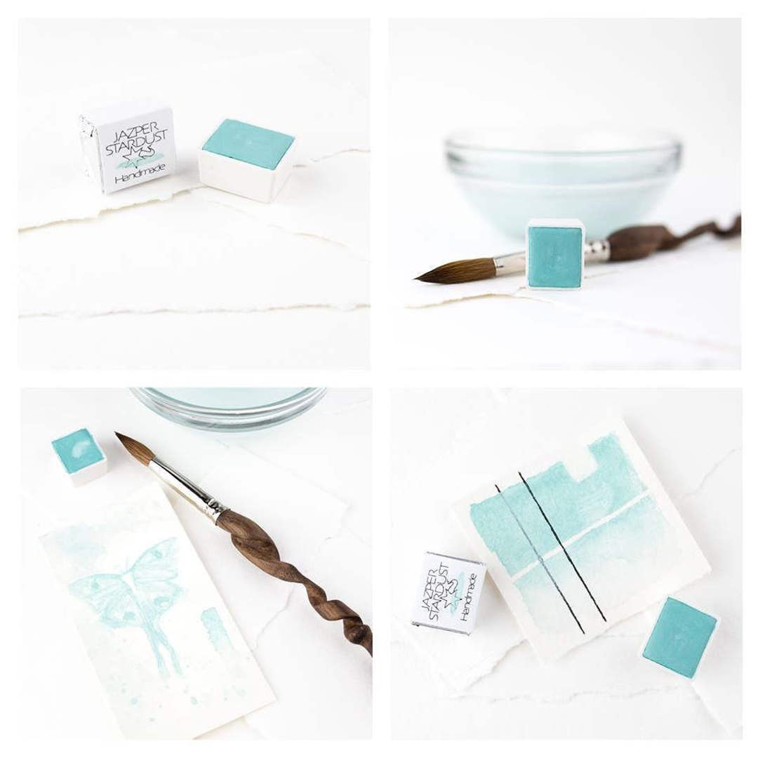 COPPER TURQUOISE Artisanal Handmade Watercolor Half or Full Pan - Etsy