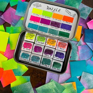 DAZZLE Set of 12 Artisan Handmade Watercolor Paint Set - Etsy