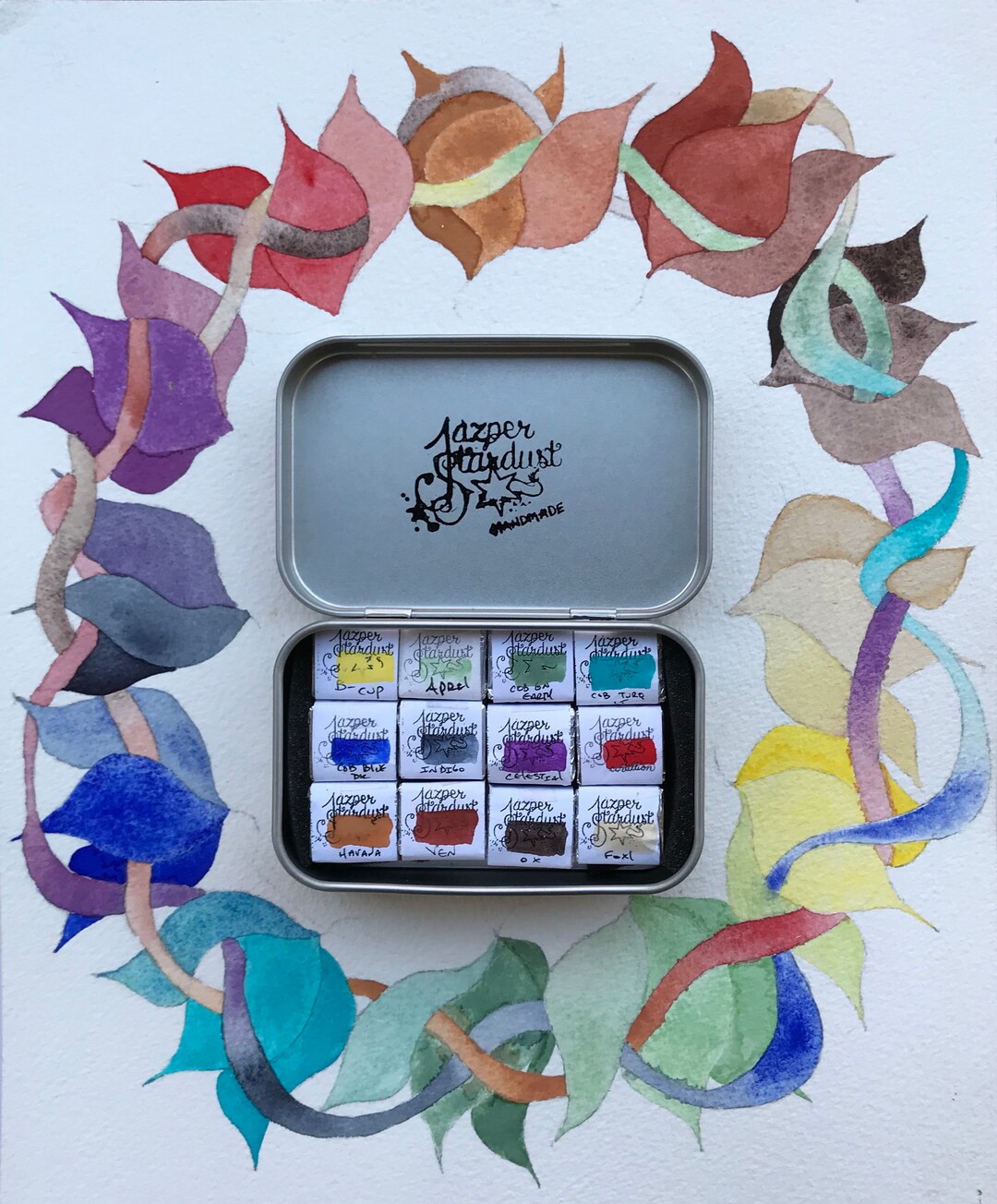 BASICS Set of 12- Artisan Handmade Watercolor Paint Set - Etsy
