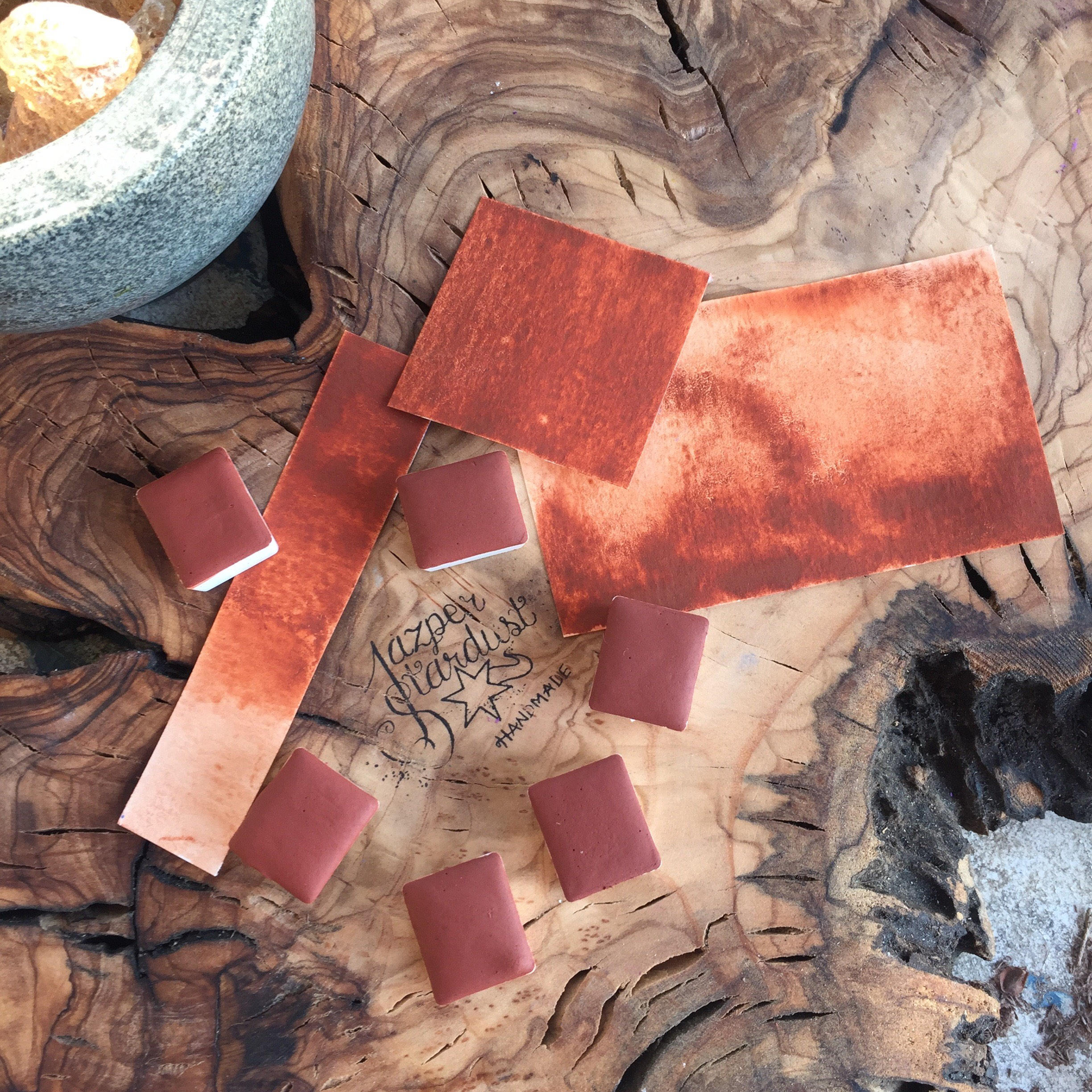 RUST Artisanal Handmade Watercolor Half Pan - Etsy