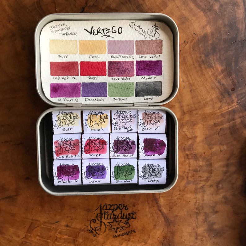 VERTIGO Set of 12 Artisan Handmade Watercolor Paint Set - Etsy
