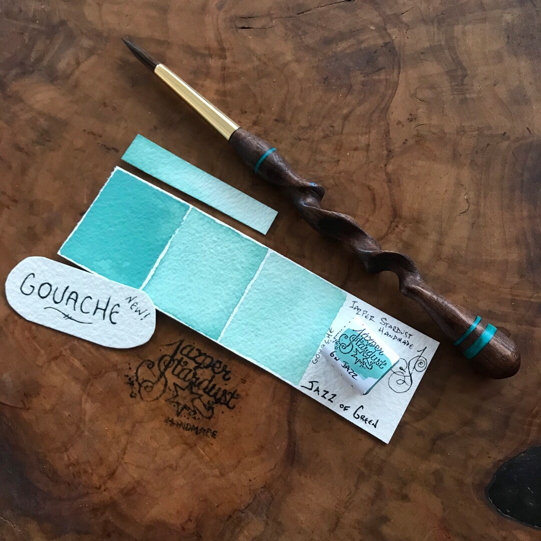 New Color Exclusive! JAZZ of GREEN Gouache Artisanal Handmade ...