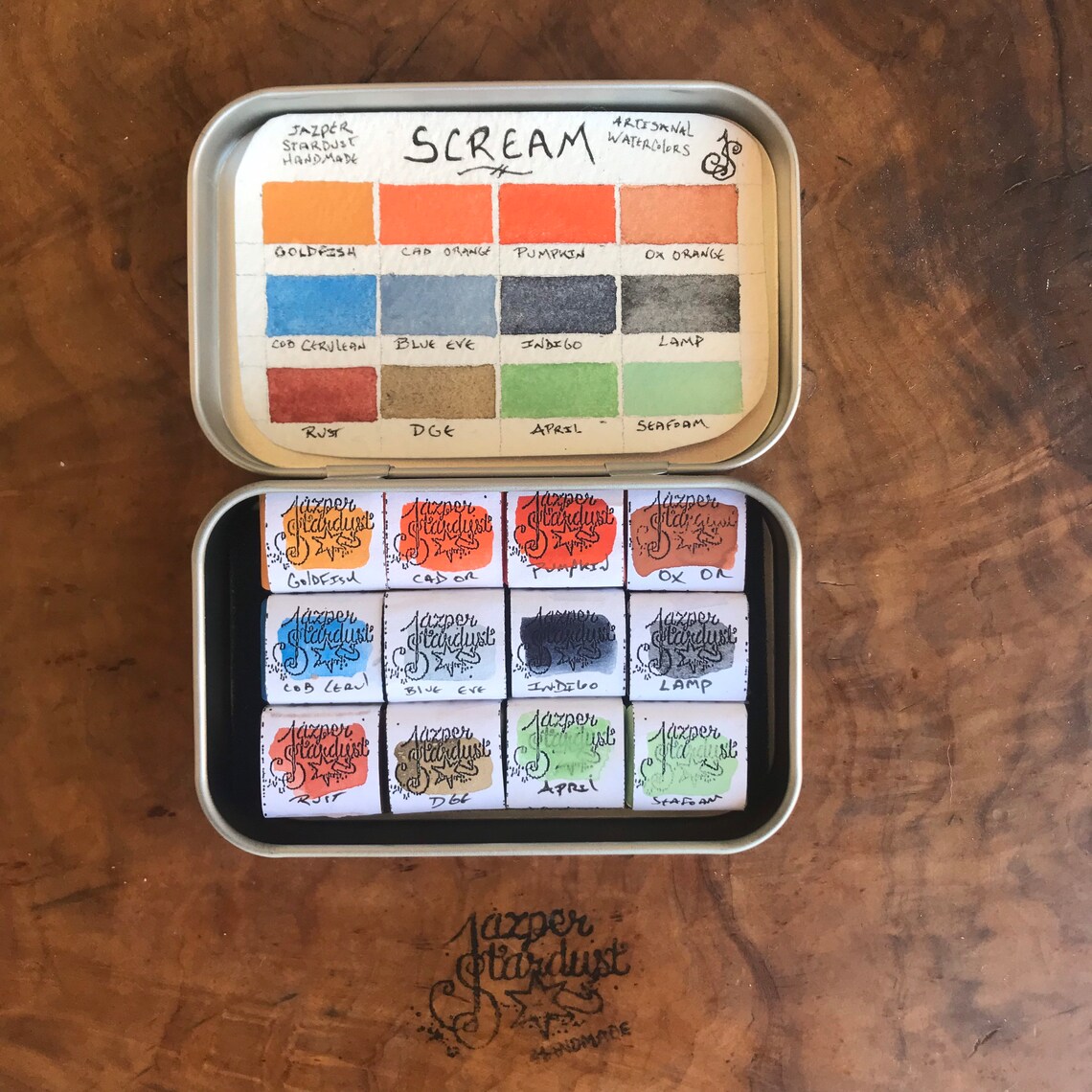 SCREAM Set of 12 Artisan Handmade Watercolor Paint Set - Etsy