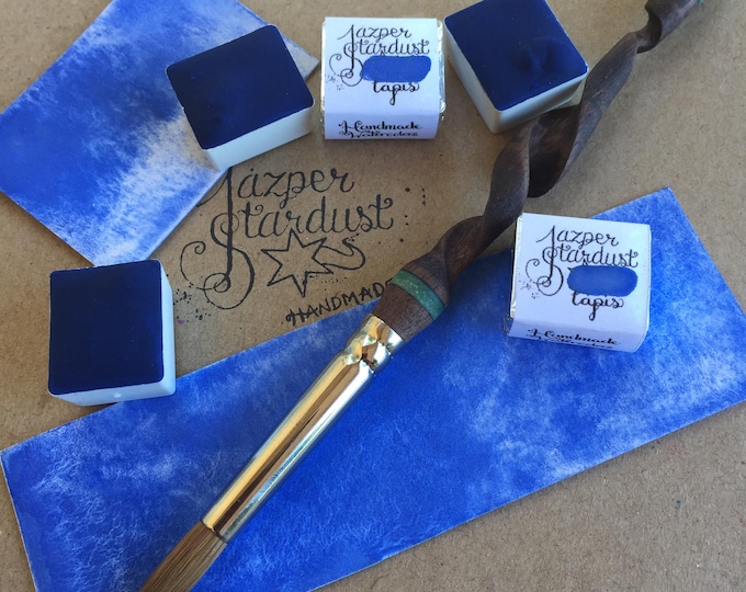 Genuine LAPIS LAZULI Artisanal Handmade Watercolor Half Pan from Pure ...