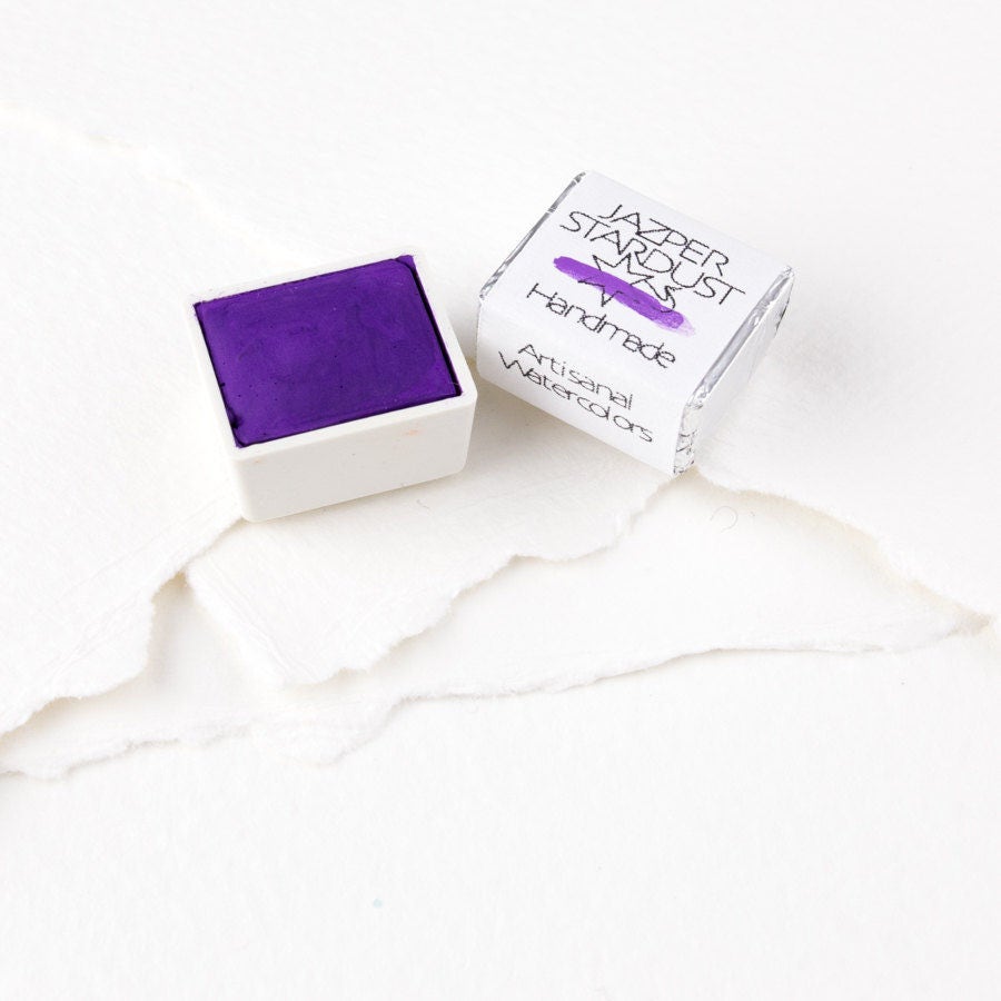 CELESTIAL VIOLET Artisanal Handmade Watercolor Half Pan - Etsy