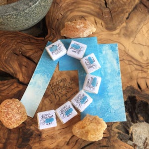 TRUE CERULEAN BLUE Jazper Stardust Handmade Watercolor Half Pan - Etsy