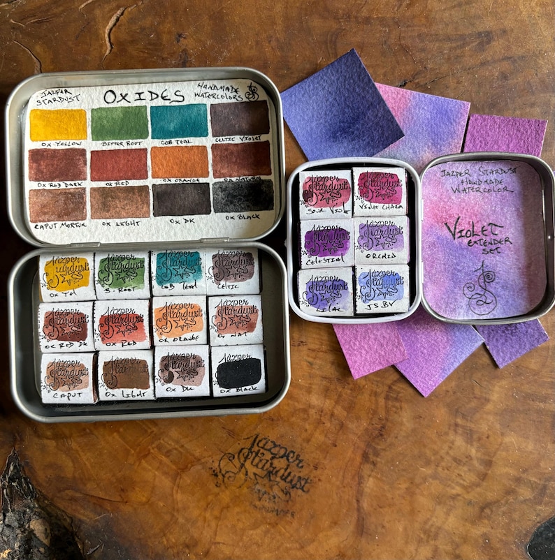OXIDES 12- Artisan Handmade Watercolor Paint Set - Etsy