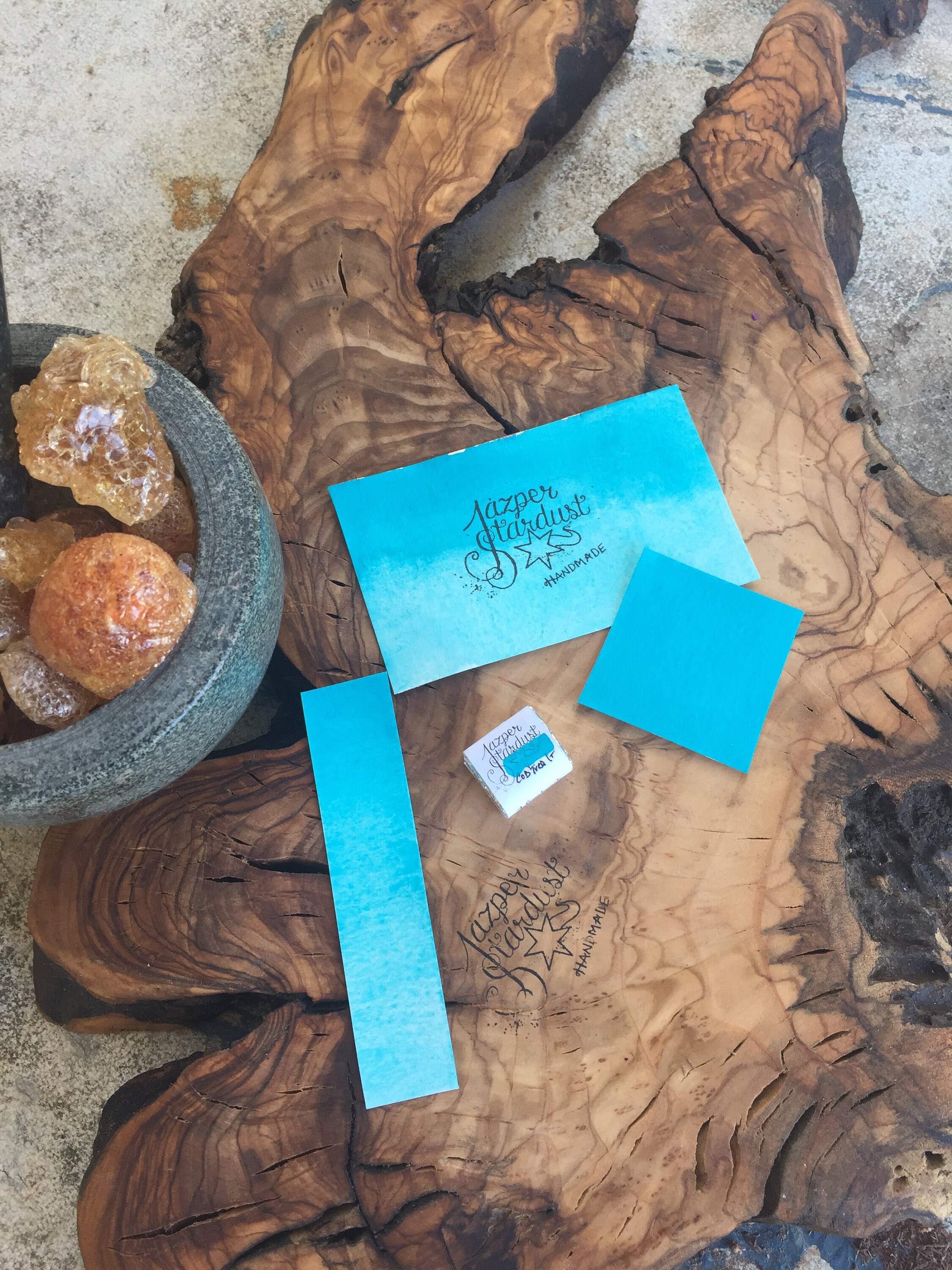 COBALT TURQUOISE LIGHT Artisanal Handmade Watercolor Half Pan - Etsy