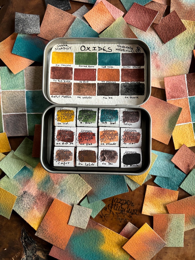 OXIDES 12- Artisan Handmade Watercolor Paint Set - Etsy