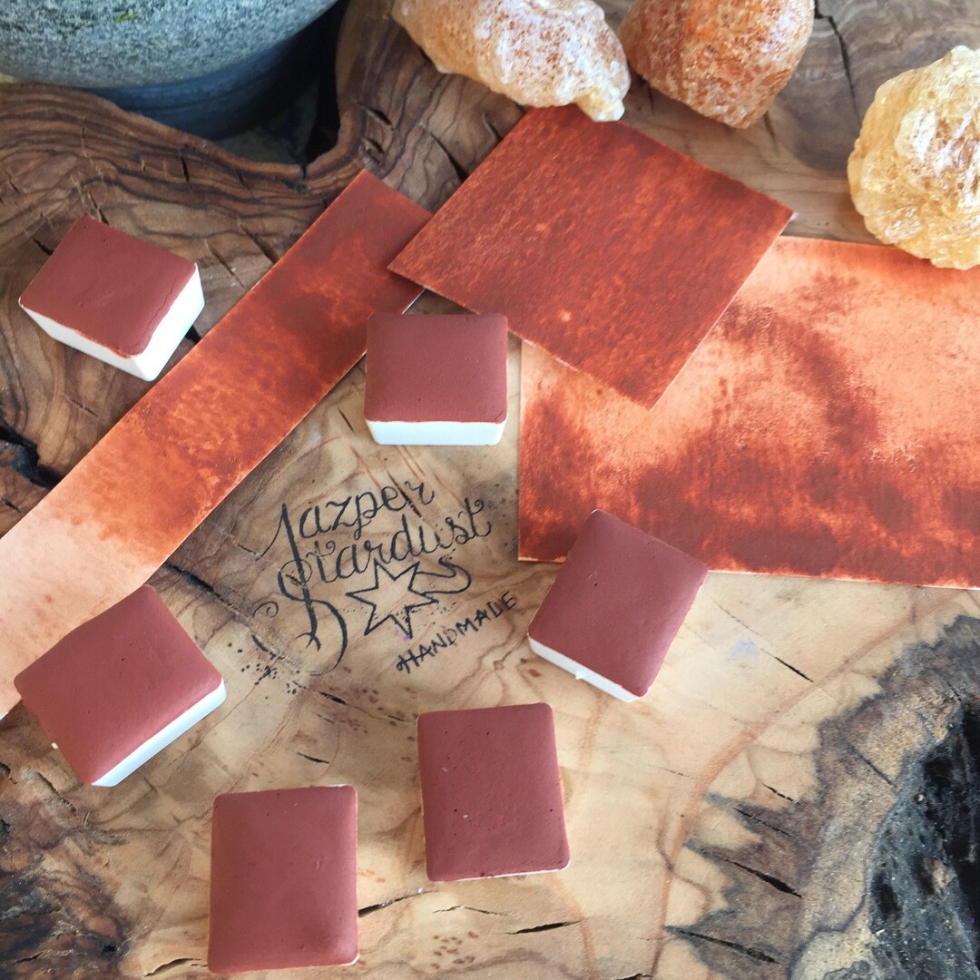 RUST Artisanal Handmade Watercolor Half Pan - Etsy
