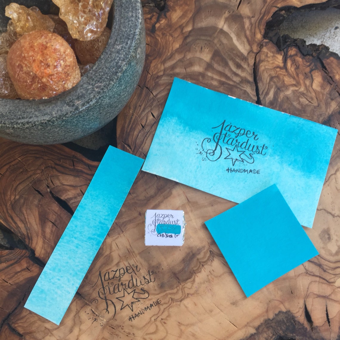 COBALT TURQUOISE LIGHT Artisanal Handmade Watercolor Half Pan - Etsy