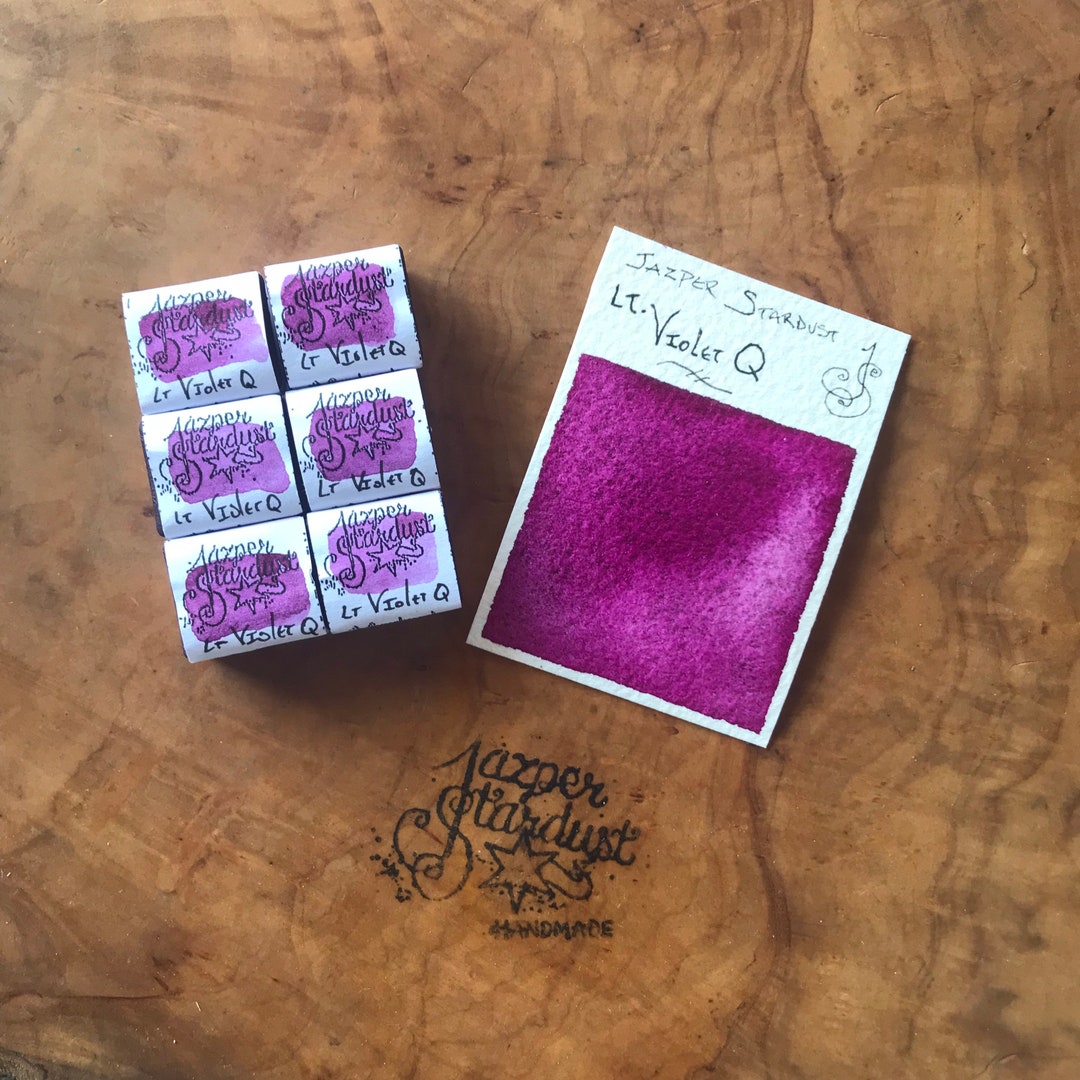 New* Lt VIOLET Q(quindo) Artisanal Handmade Watercolor Half Pan - Etsy