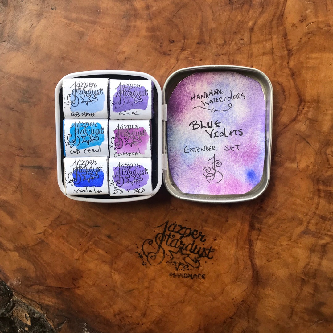 Blue Violets Extender Limited Offer Watercolor Set of 6 - Etsy