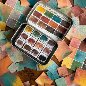 OXIDES 12- Artisan Handmade Watercolor Paint Set - Etsy