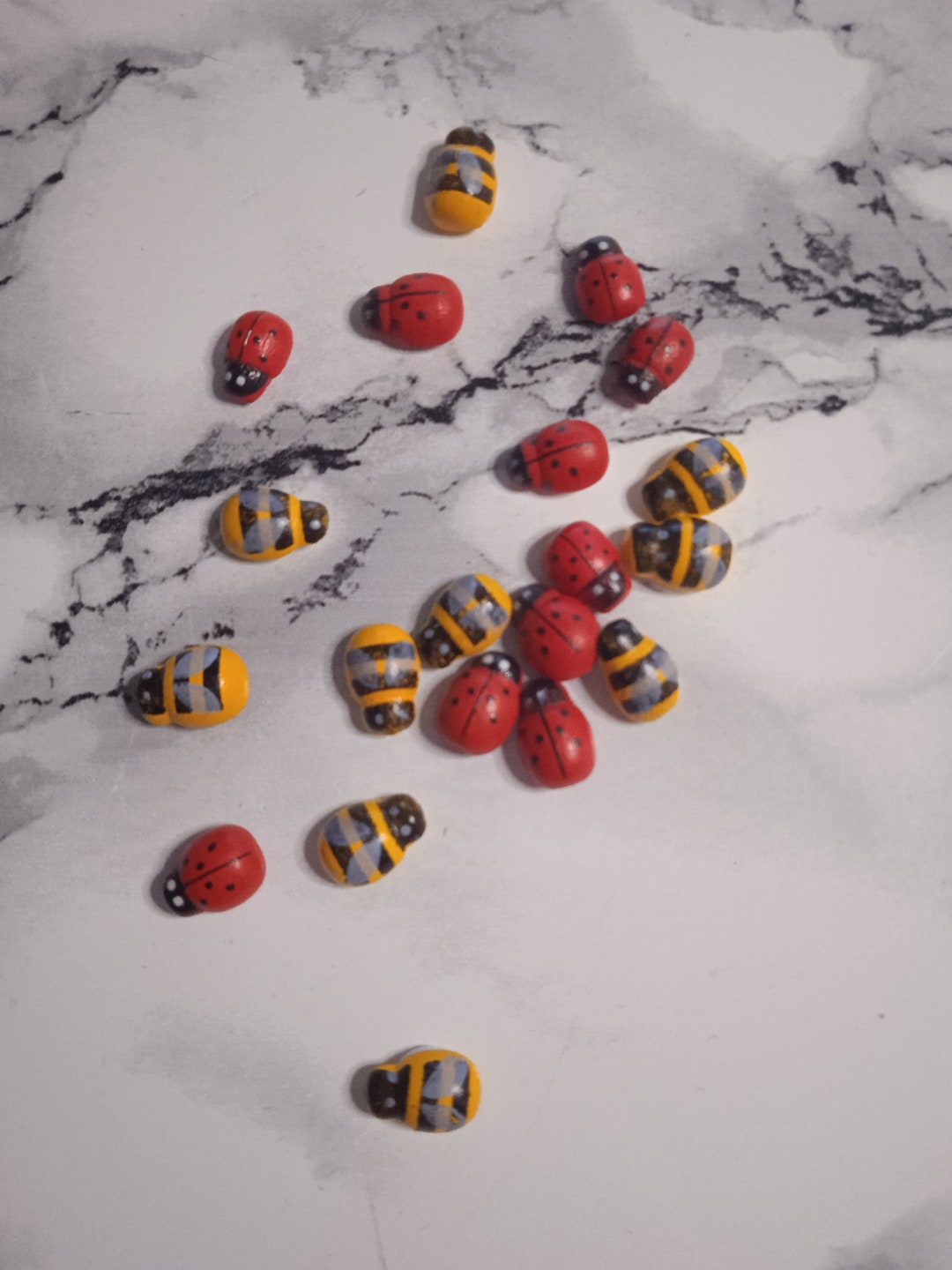Miniature Bees and Ladybug Pack, Fairy Garden Decor - Etsy