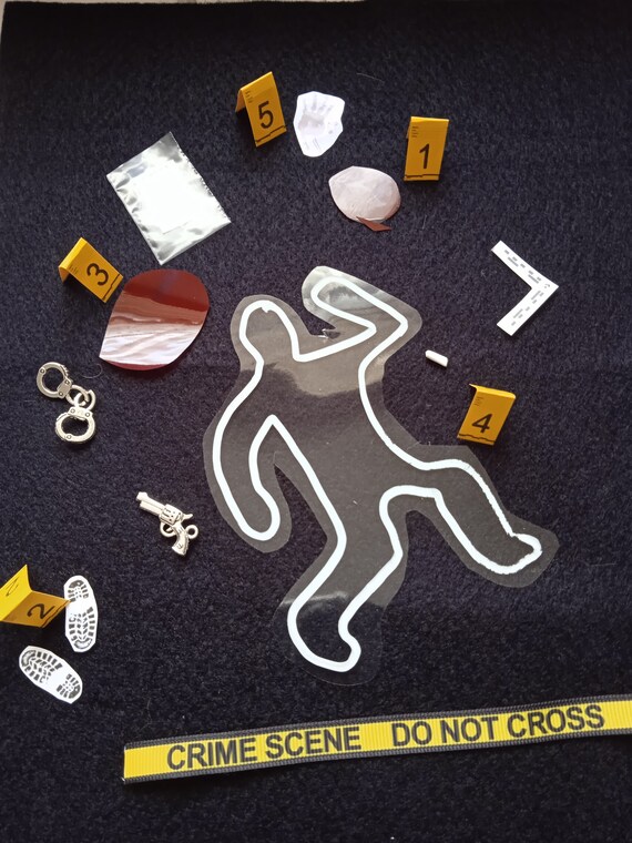 Crime Scene Body Outline In House