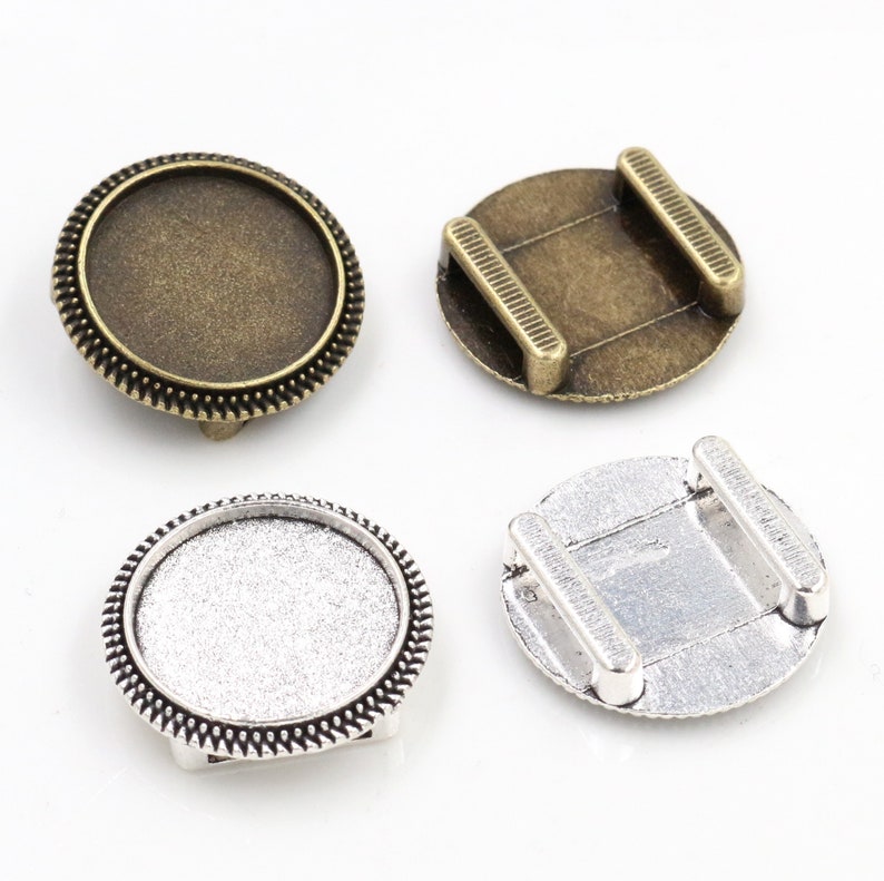 Plated Slider Settings for 10mm Leather 18mm Setting Size | Etsy