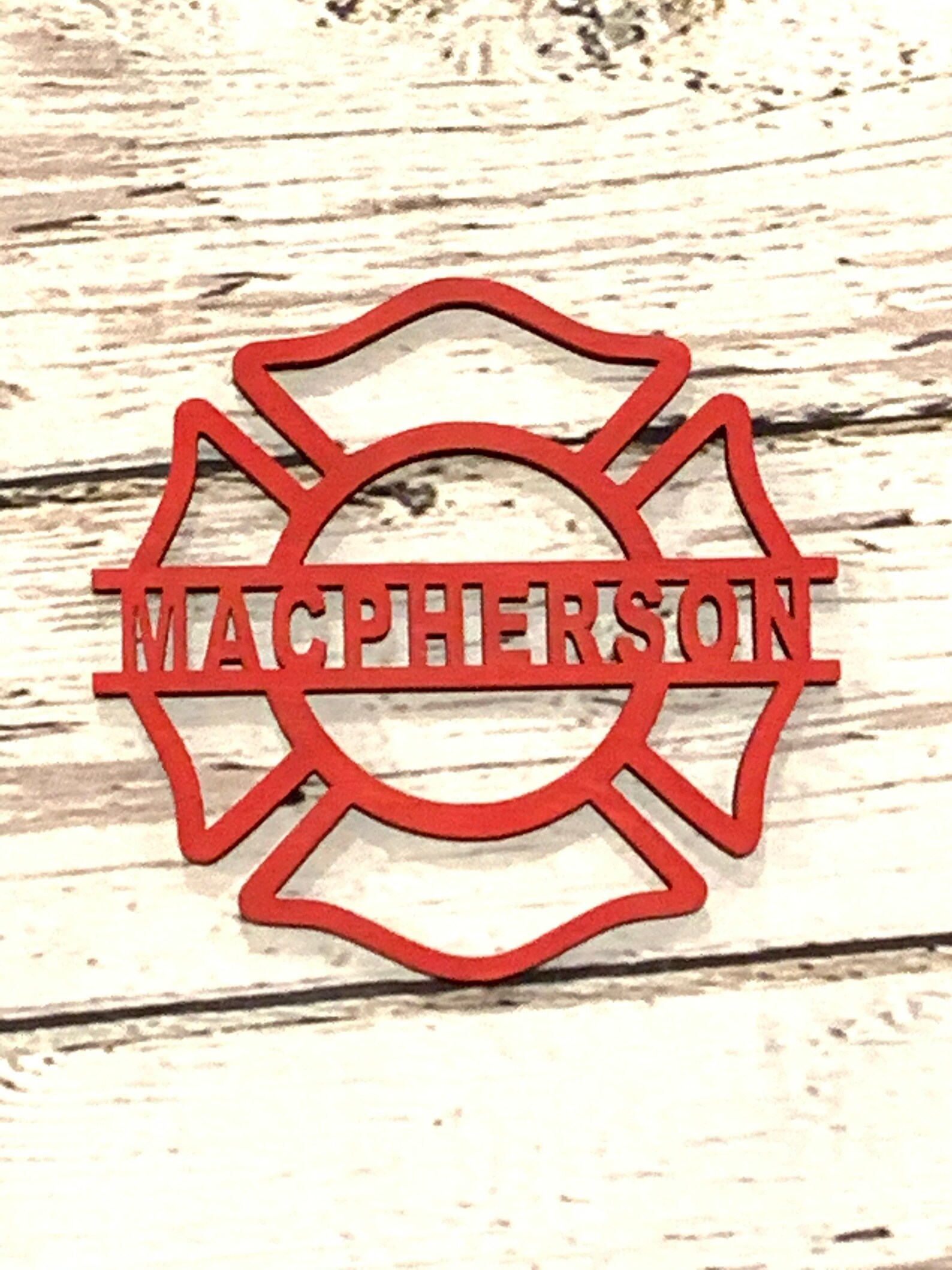 Fireman Maltese Cross Split Monogram SVG File Laser Cutter - Etsy Hong Kong